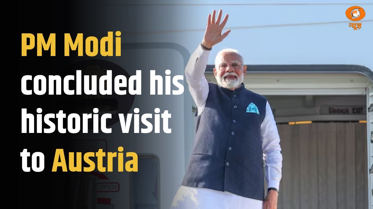 PM Modi concluded his two-day historic visit to Austria after 41 years ...