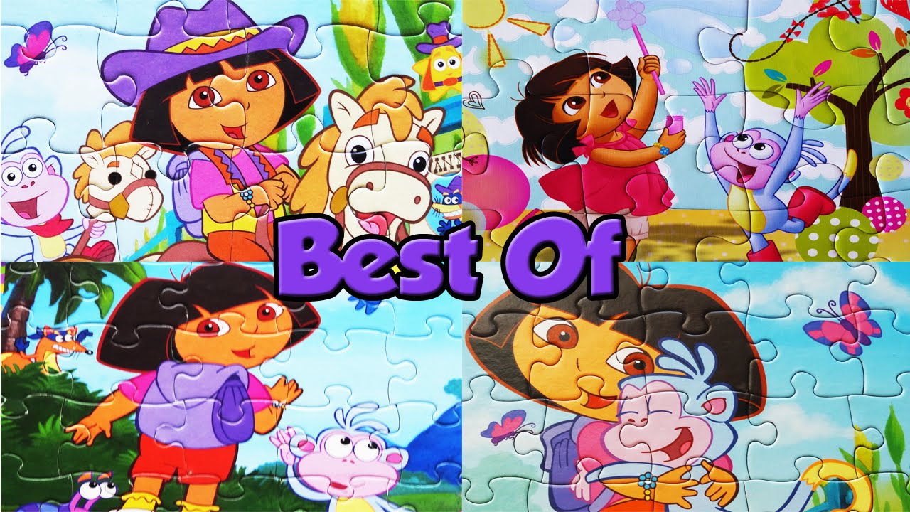 Best of Dora The Explorer jigsaw puzzle Game Rompecabezas kids learning ...