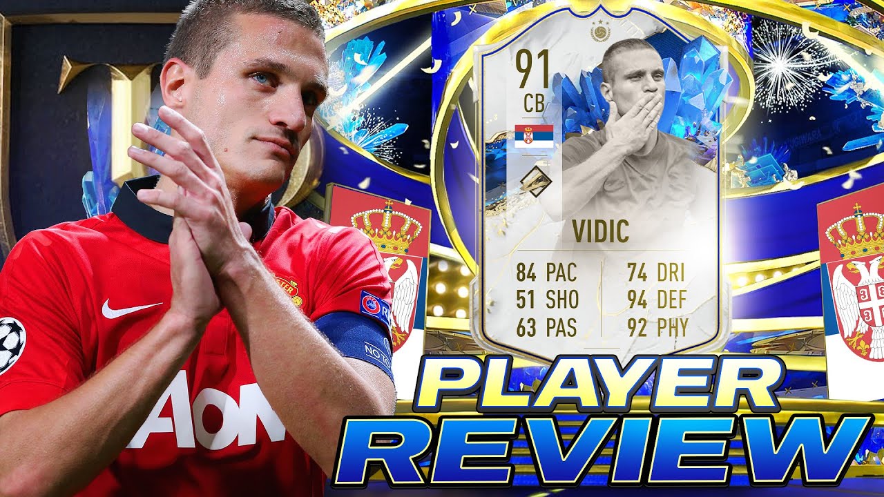 😮91 TEAM OF THE YEAR ICON VIDIC PLAYER REVIEW - FIFA 23 ULTIMATE TEAM ...