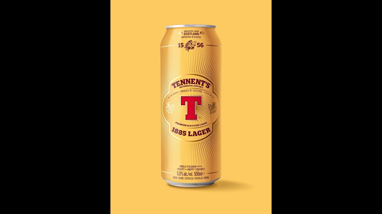 Tennents Lager Beer Review - YouTube