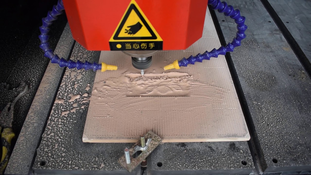 Stone carving machine for carving tiles - YouTube