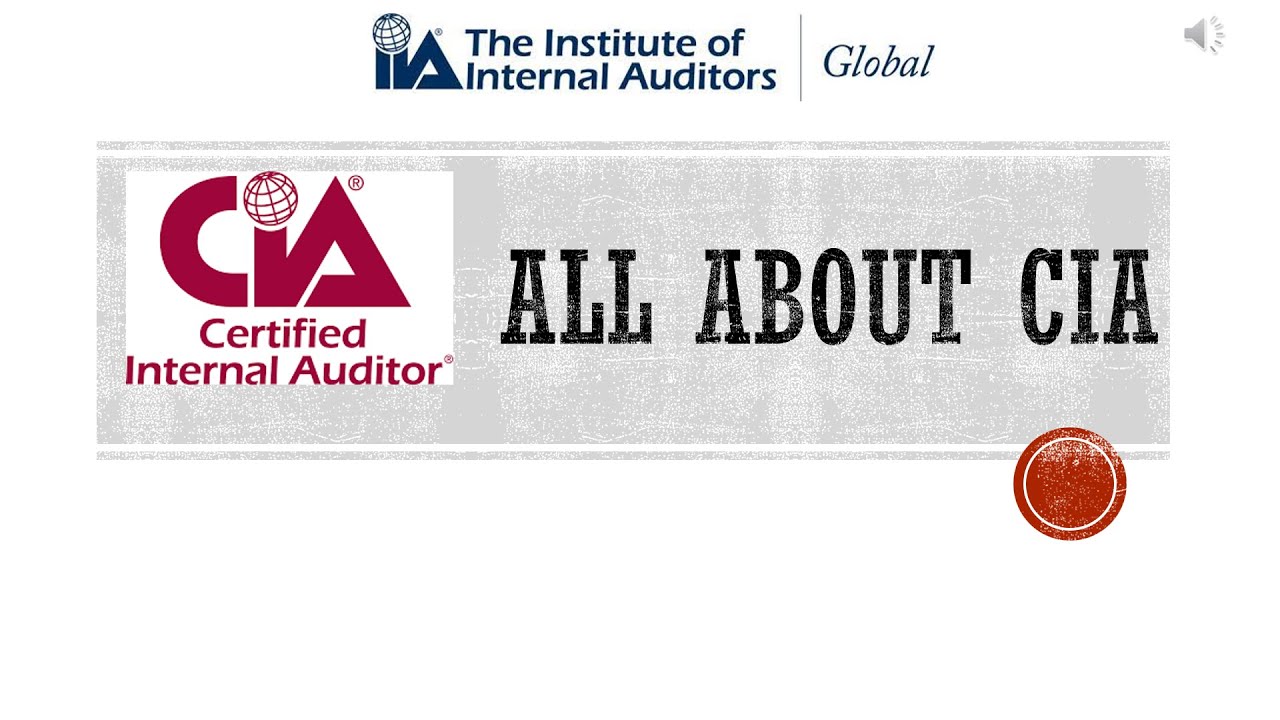 All about Certified Internal Auditor (CIA) course - YouTube