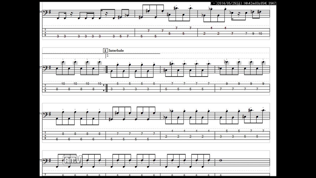 ラブライブ Printemps Love Marginal ベースTAB譜(アレンジ) - YouTube