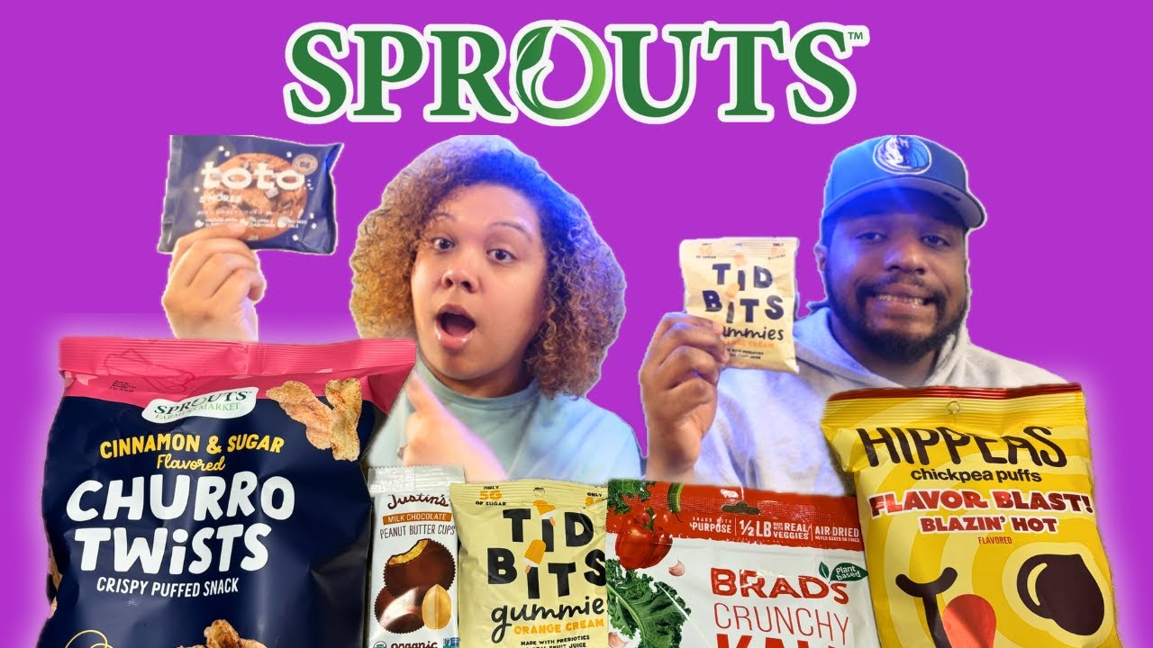 TRYING SPROUTS SNACKS *DISGUSTING KALE CHIPS* - YouTube