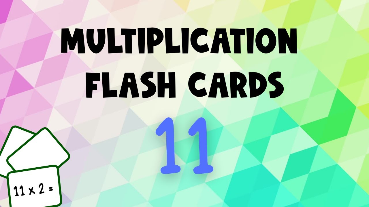Elevens Times Table - Multiplication Flash Cards for 3rd, 4th, 5th ...