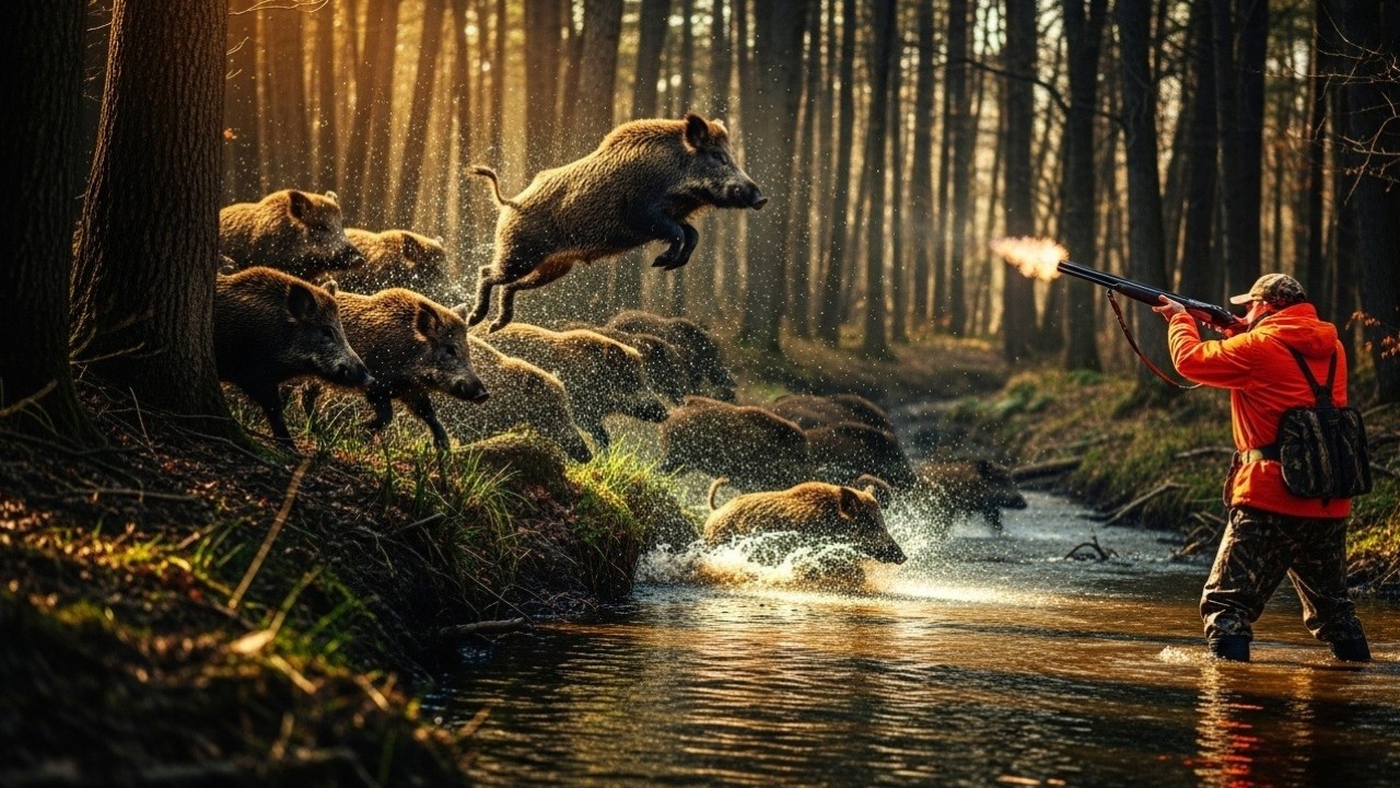 UNBELIEVABLE Wild Boar Rampage Caught on Camera | Hunters Face the ...
