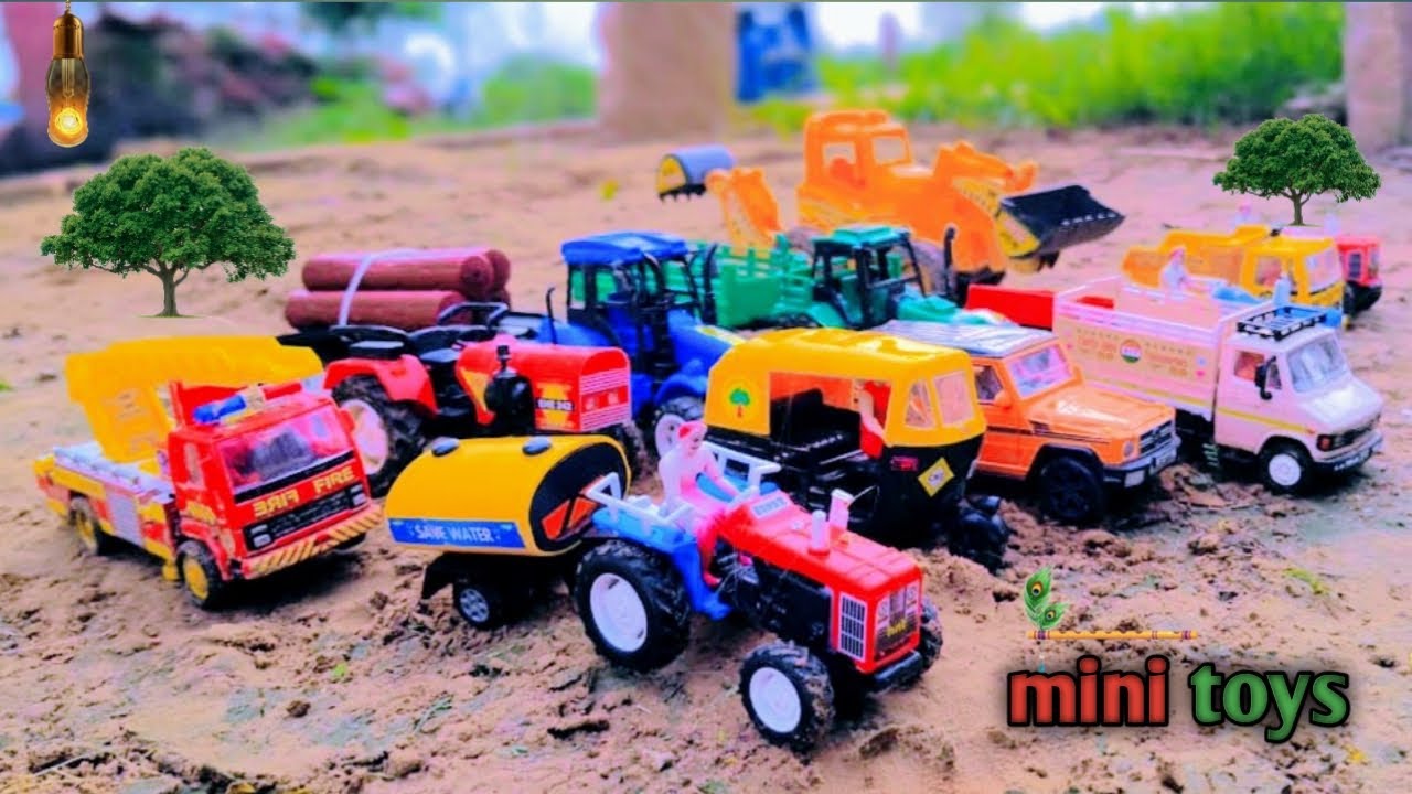 mini toys river tractor trolley videos wood lodiing a lnt thar ll - YouTube