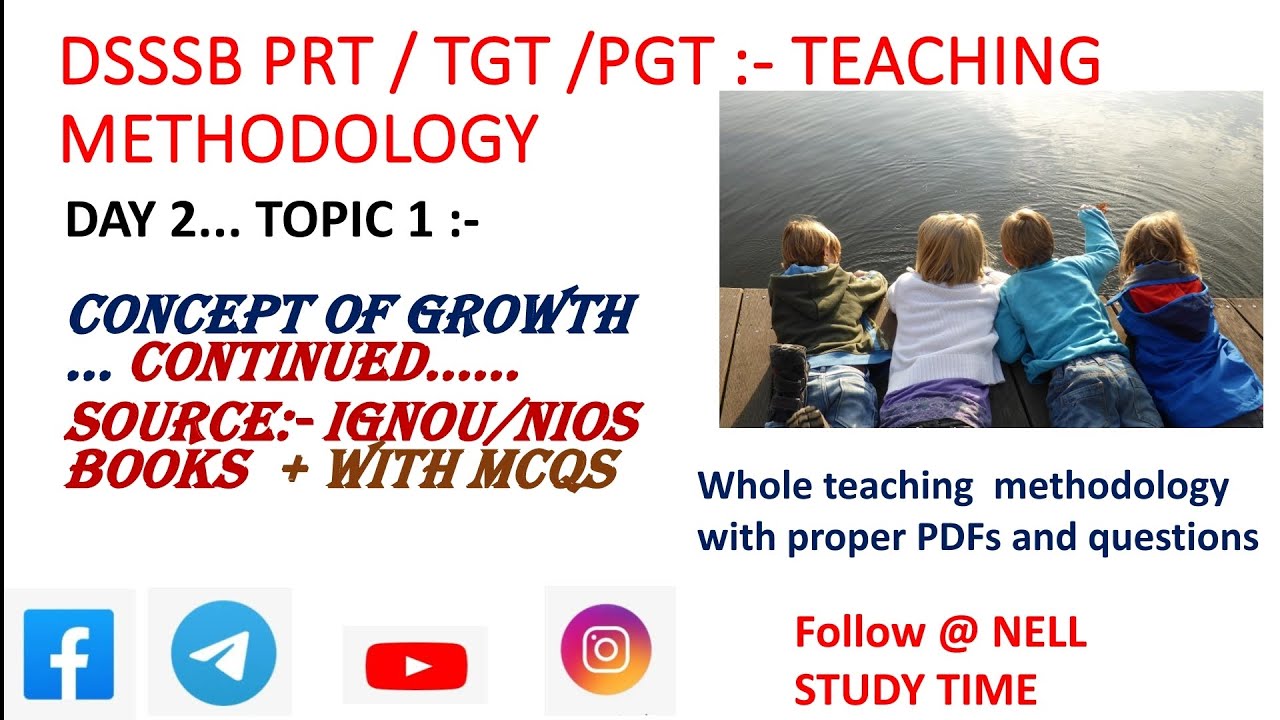 DSSSB PRT teaching methodology: concept of growth | concept of growth ...