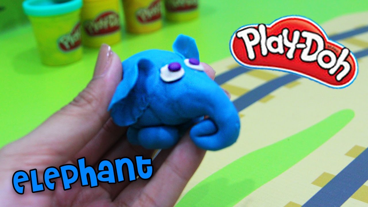 How To Make Cute Elephant | Playdoh DIY Video | Happy Clay Channel ...