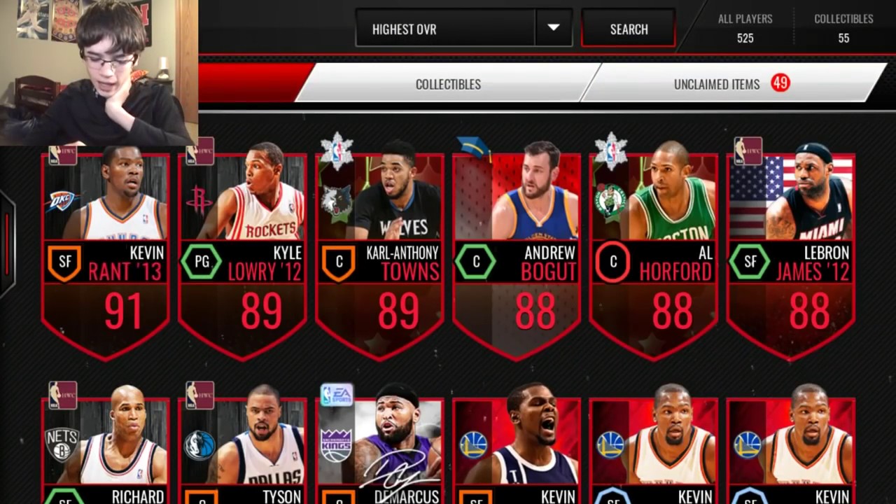 NBA Live Mobile INSANE 100 ELITE PLAYER PACKS!!!! 2 90 OVERALL PULLS ...