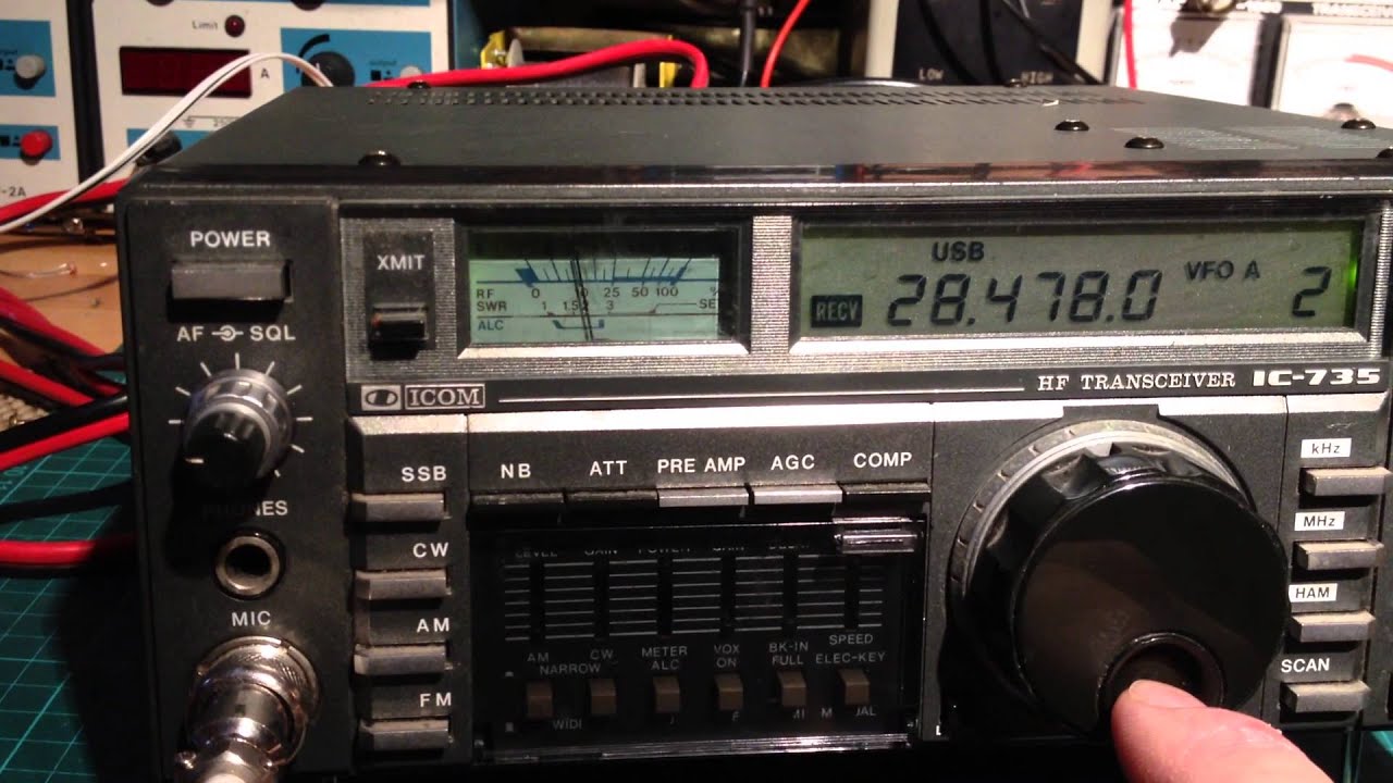 Icom IC-735 fully serviced by M1APC - YouTube