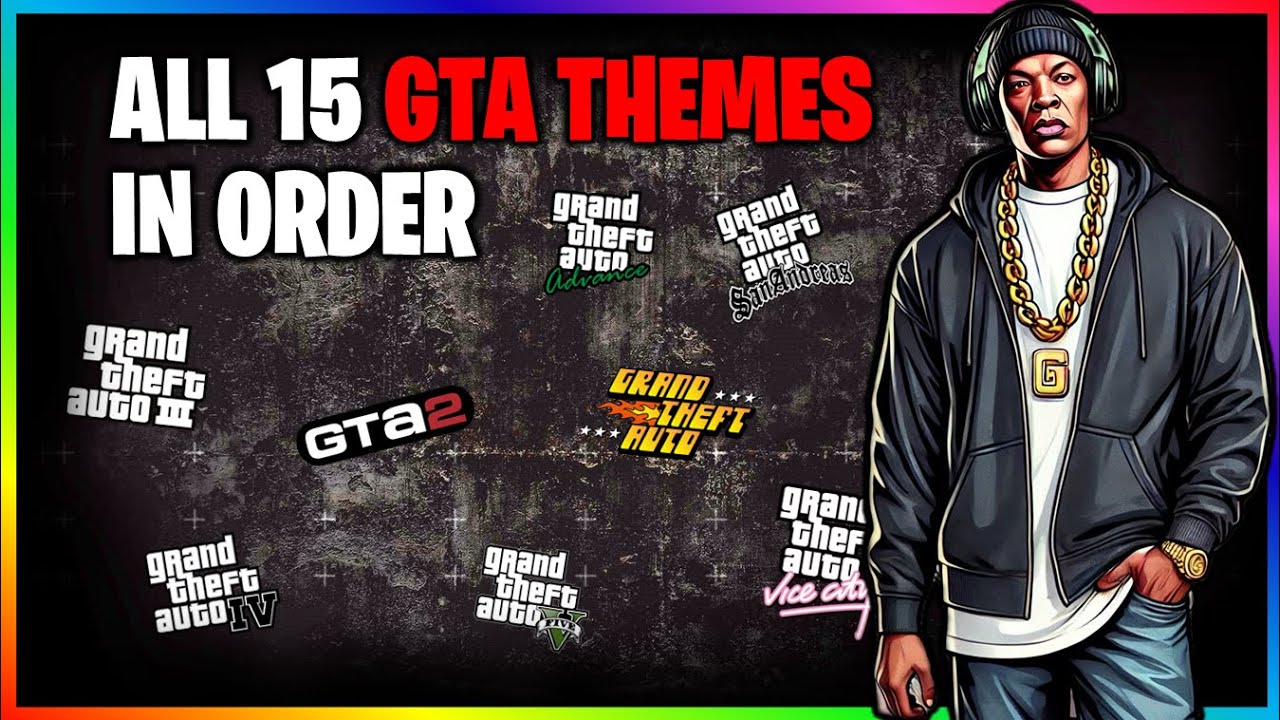 All 15 GTA Themes in order! | GTA: Online - YouTube
