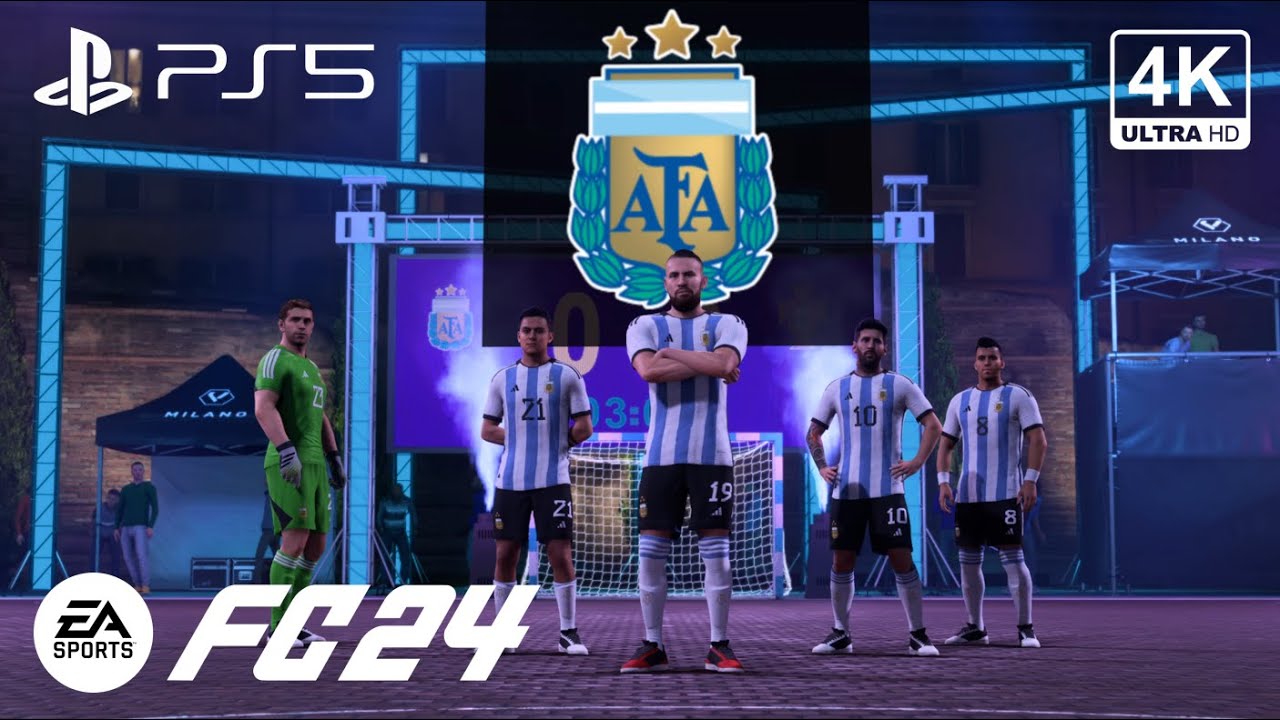 FC 24 FUTSAL | Argentina vs Portugal | Lionel Messi vs Cristiano ...