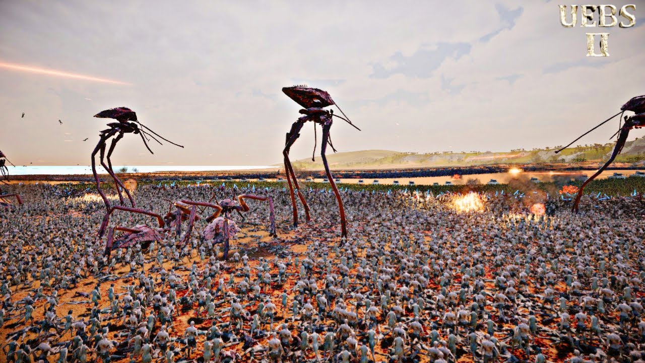 3,000,000 ZOMBIES & ALIEN TRIPOD ATTACK THE BEACH WW2 - UEBS 2 - - YouTube