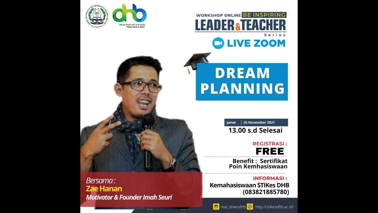 DREAM PLANING BERSAMA KANG ZAE HANAN - YouTube