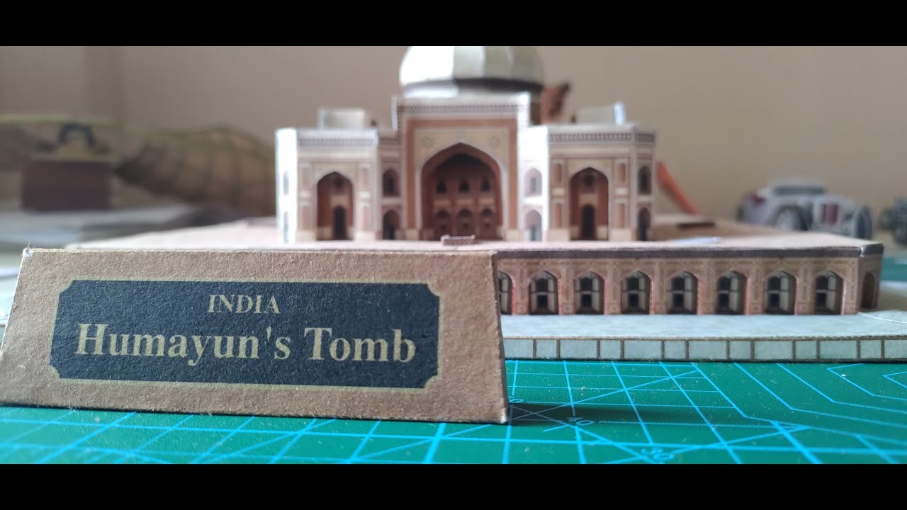HUMAYUN'S TOMB (DIY) Paper Model-canon creative park - YouTube