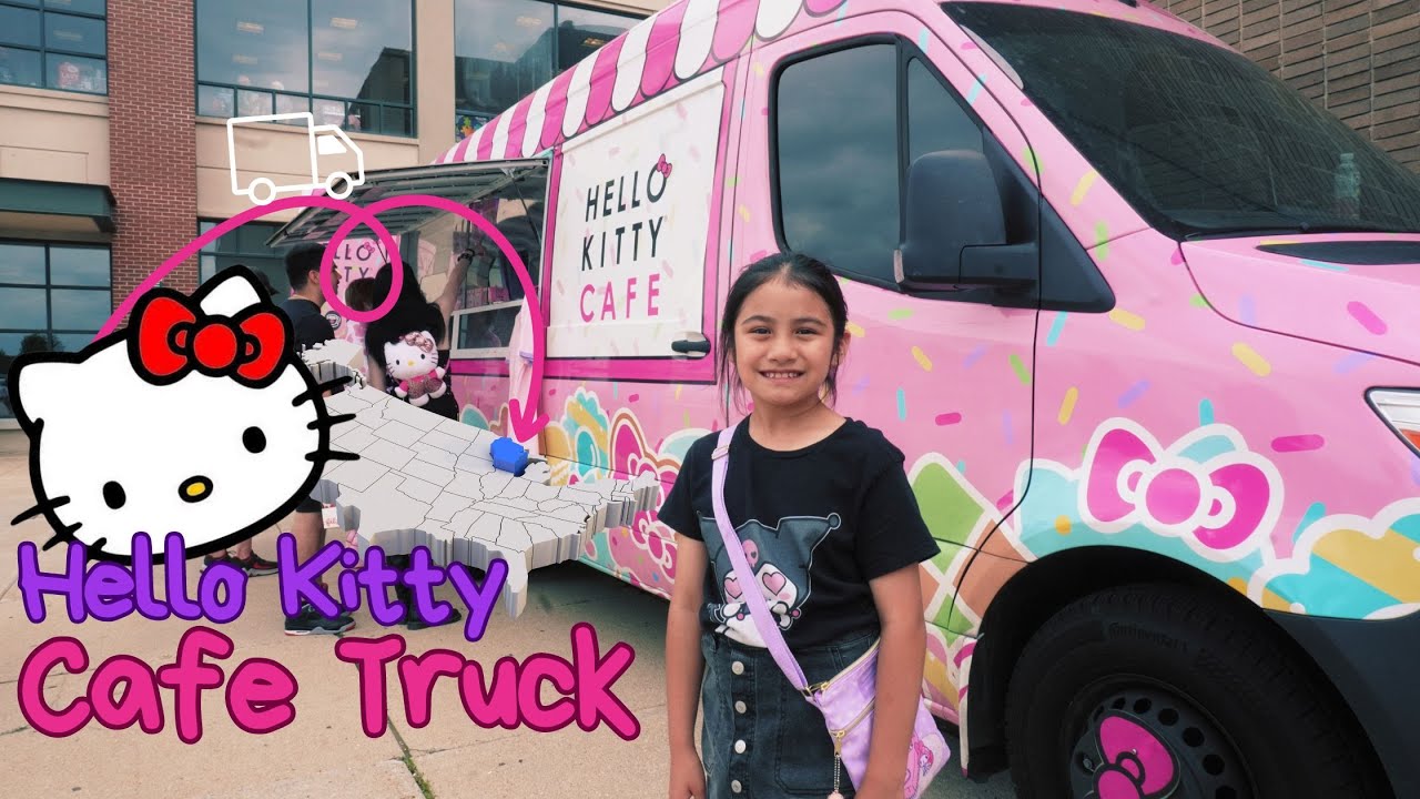 I went to the Hello Kitty Cafe Truck pop up | Wauwatosa Wisconsin - YouTube