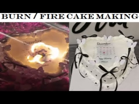 Burn cake making | Fire cake making 🔥 - YouTube