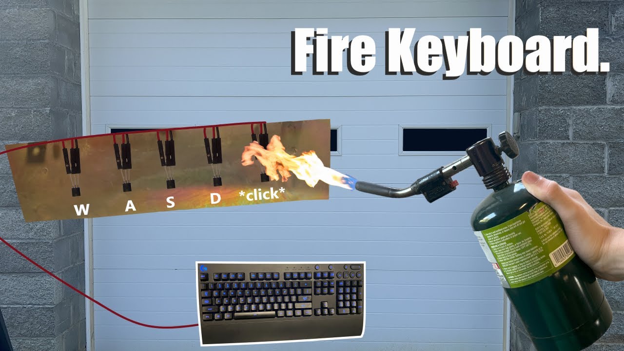 I made a Keyboard you control with FIRE - YouTube