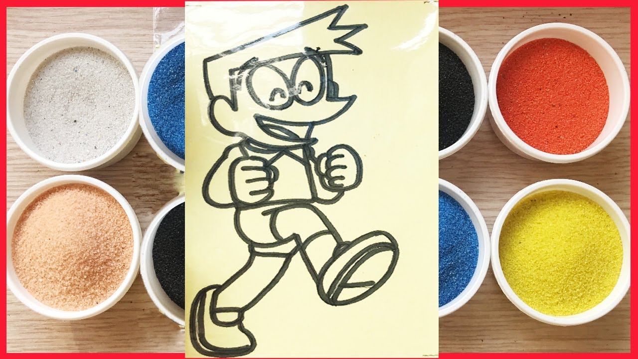Đồ chơi trẻ em TÔ MÀU TRANH CÁT XÊKO MỎ NHỌN - Coloring Suneo film ...