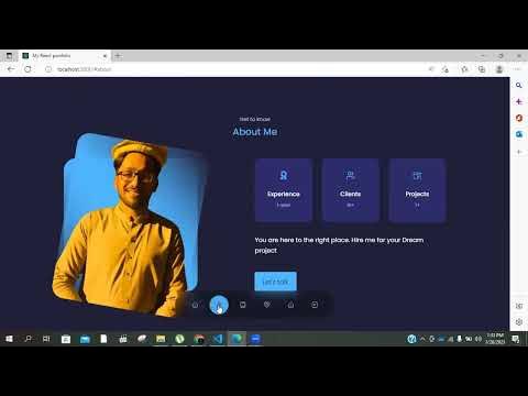 React Portfolio || React JS Responsive Portfolio || Attractive ...