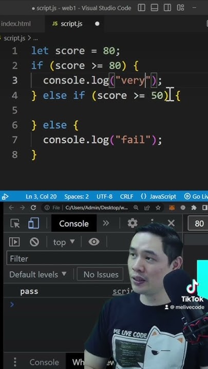 JS#13 else if ตอนที่ 43 เรียนเขียนเว็บพื้นฐานด้วย HTML CSS JavaScript โดย อ.พี่หมีไลฟ์โค้ด - YouTube
