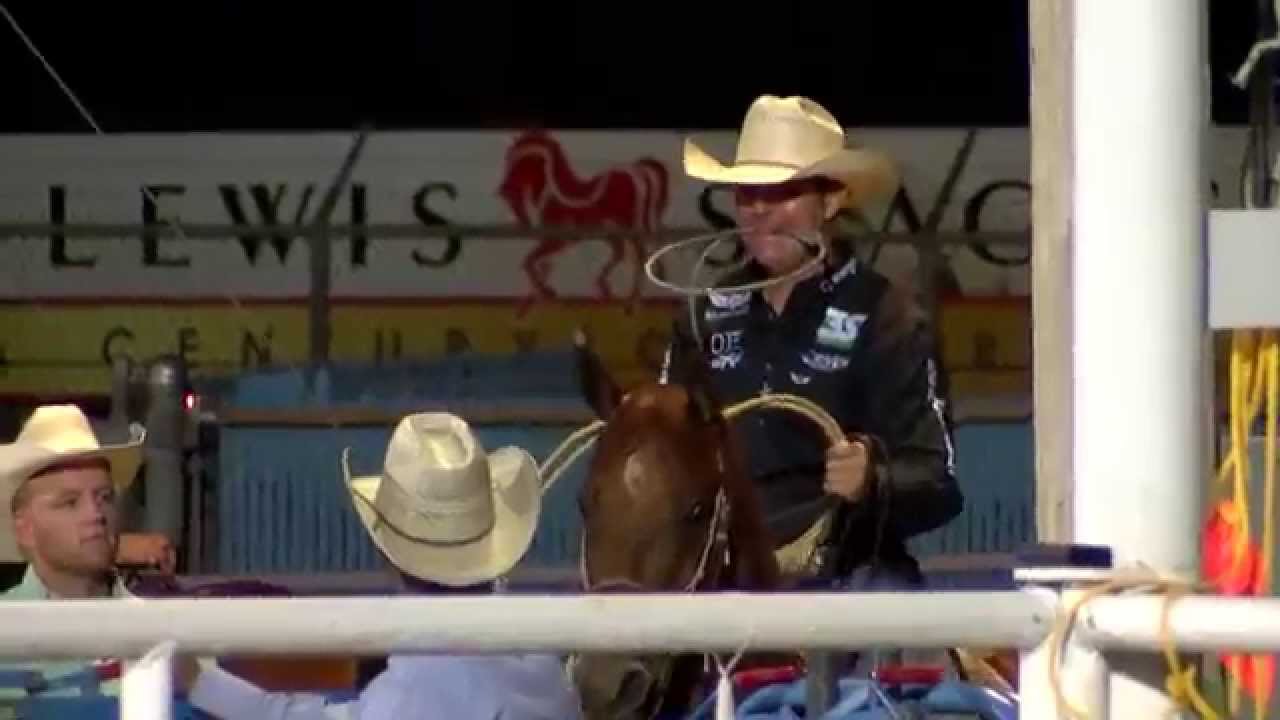 Trevor Brazile Stops at Cody Stampede - YouTube
