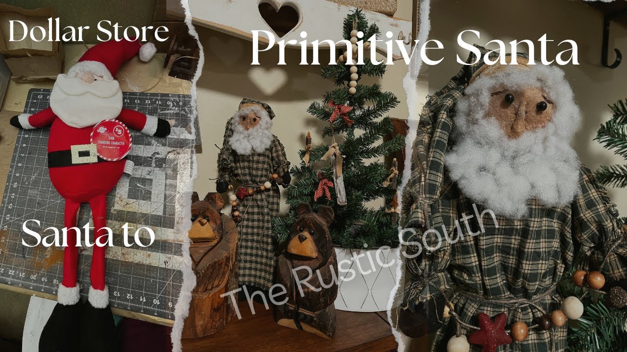 Dollar Tree Santa Makeover - YouTube