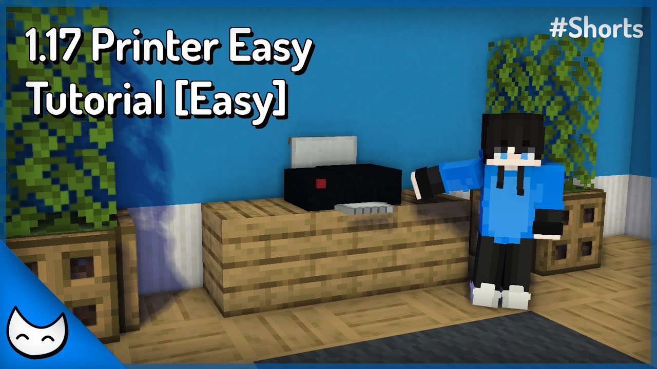 1.17 Minecraft Printer Easy Survival Tutorial #Shorts - YouTube