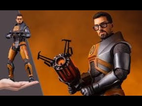 Lego Gordon Freeman (Half Life) Custom MiniFigure Showcase - YouTube
