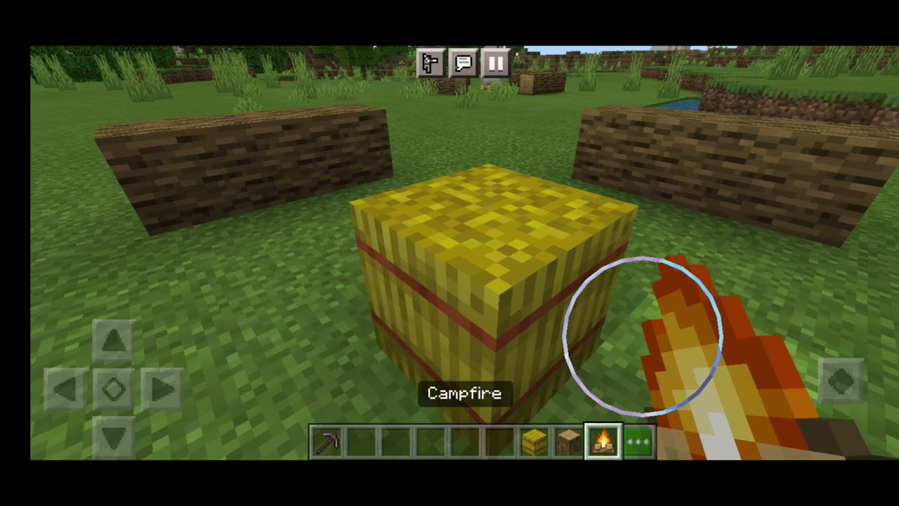 how to make a campfire site in minecraft - YouTube