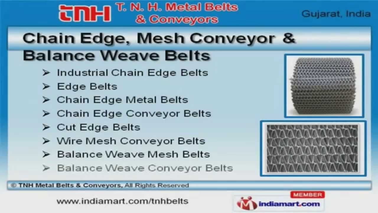 Metallic Conveyor & Edge Belt by TNH Metal Belts & Conveyors, Vadodara ...