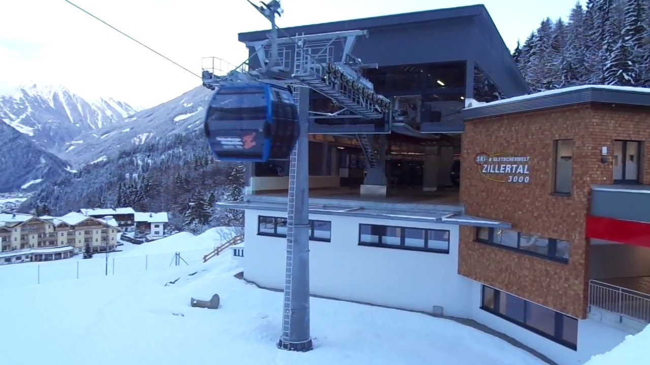 10er Kabinenbahn Finkenberg 1 Talstation / Ski Zillertal 3000 - YouTube