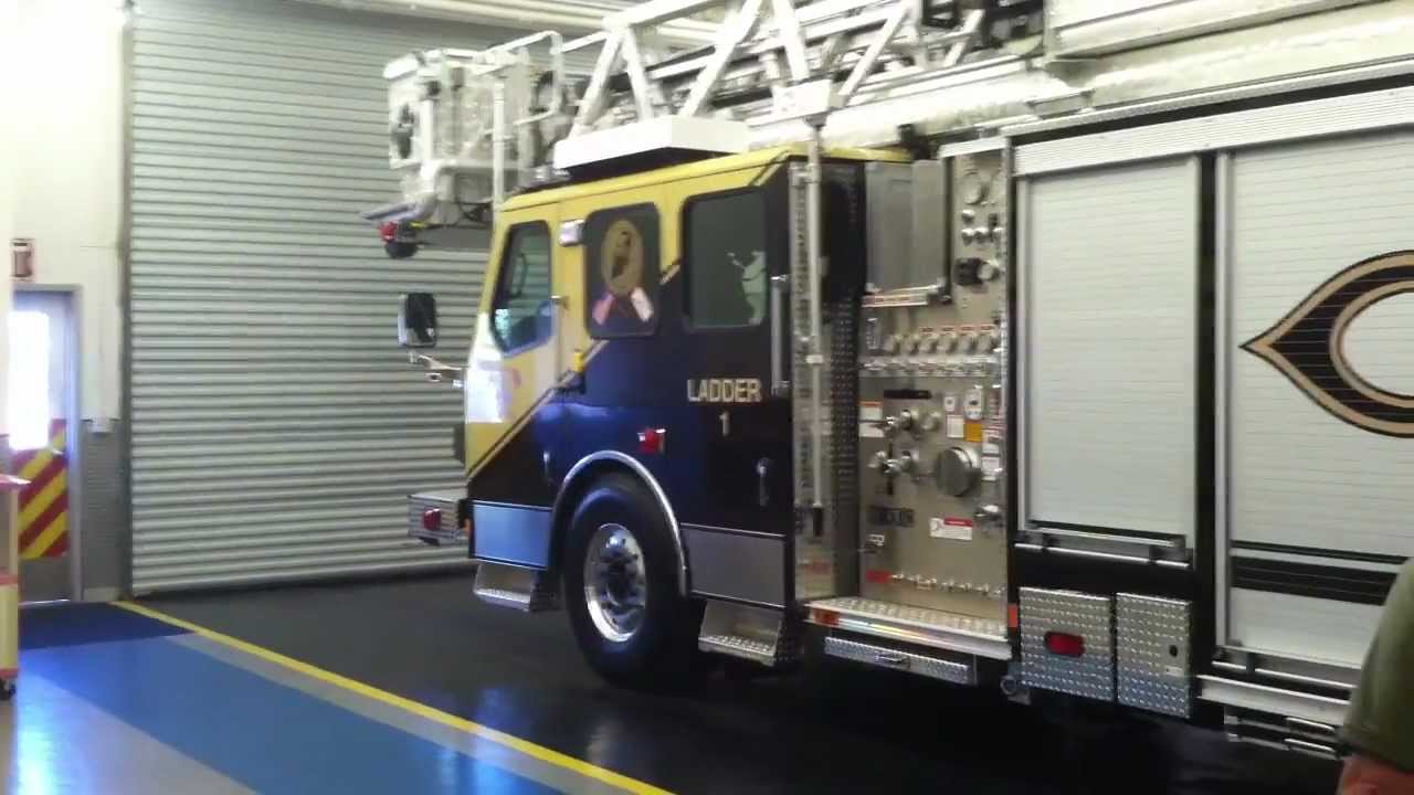 Cullman Fire & Rescue sees their E-ONE 100' platform for the first time ...