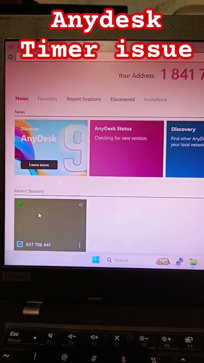 Anydesk Timer issue | Reset time limit #anydesk #tech - YouTube