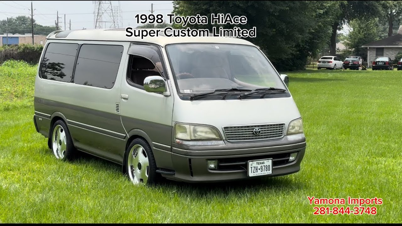 1998 Toyota HiAce Super Custom Limited 2.4L gasoline 108k miles - YouTube