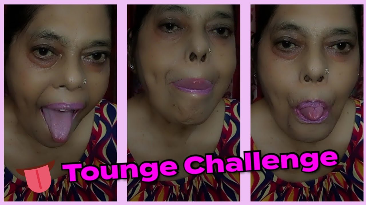 Tounge Challenge 👅👅 - YouTube