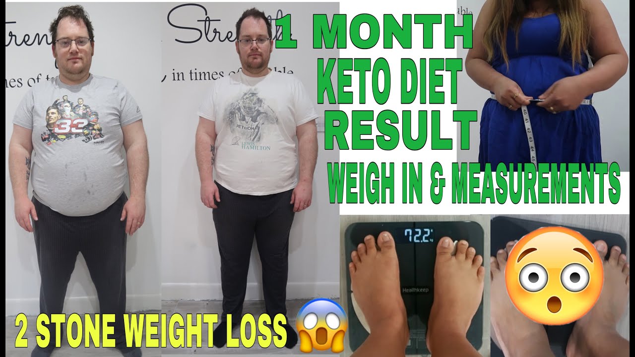 1 MONTH KETO DIET RESULT | 2 STONE WEIGHT LOSS 😱 | WEIGH IN + MEAL ...