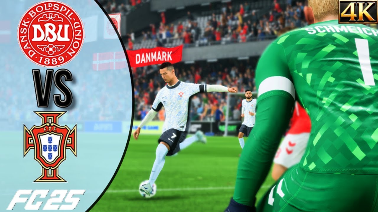 Denmark 🇩🇰 vs Portugal 🇵🇹 | Nations League 24/25 | FC 25 | 4K60FPS ...