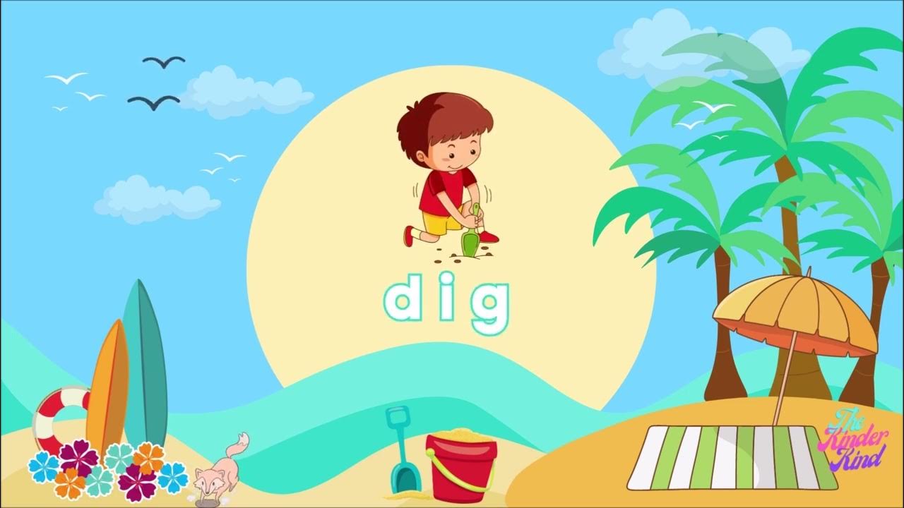 Summertime Beach CVC Words | Learn to Read Short Words | CVC Words ...