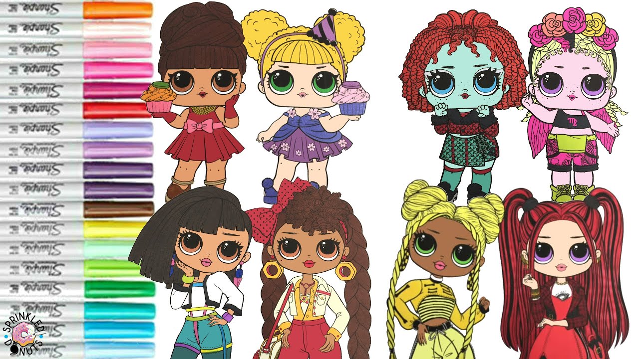 LOL Surprise Makeover Coloring Book Compilation Best Of 2022 DC Girls ...
