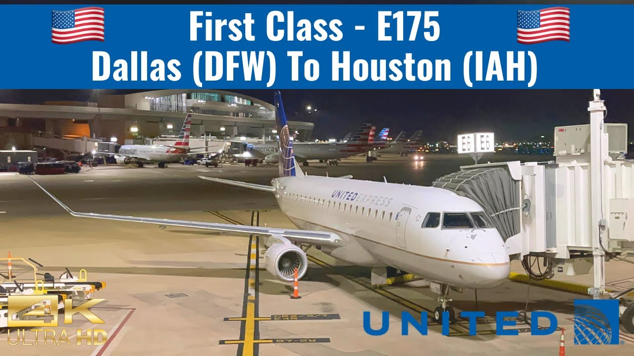 United Express | Embraer E175 | First Class | Dallas (DFW) To Houston ...