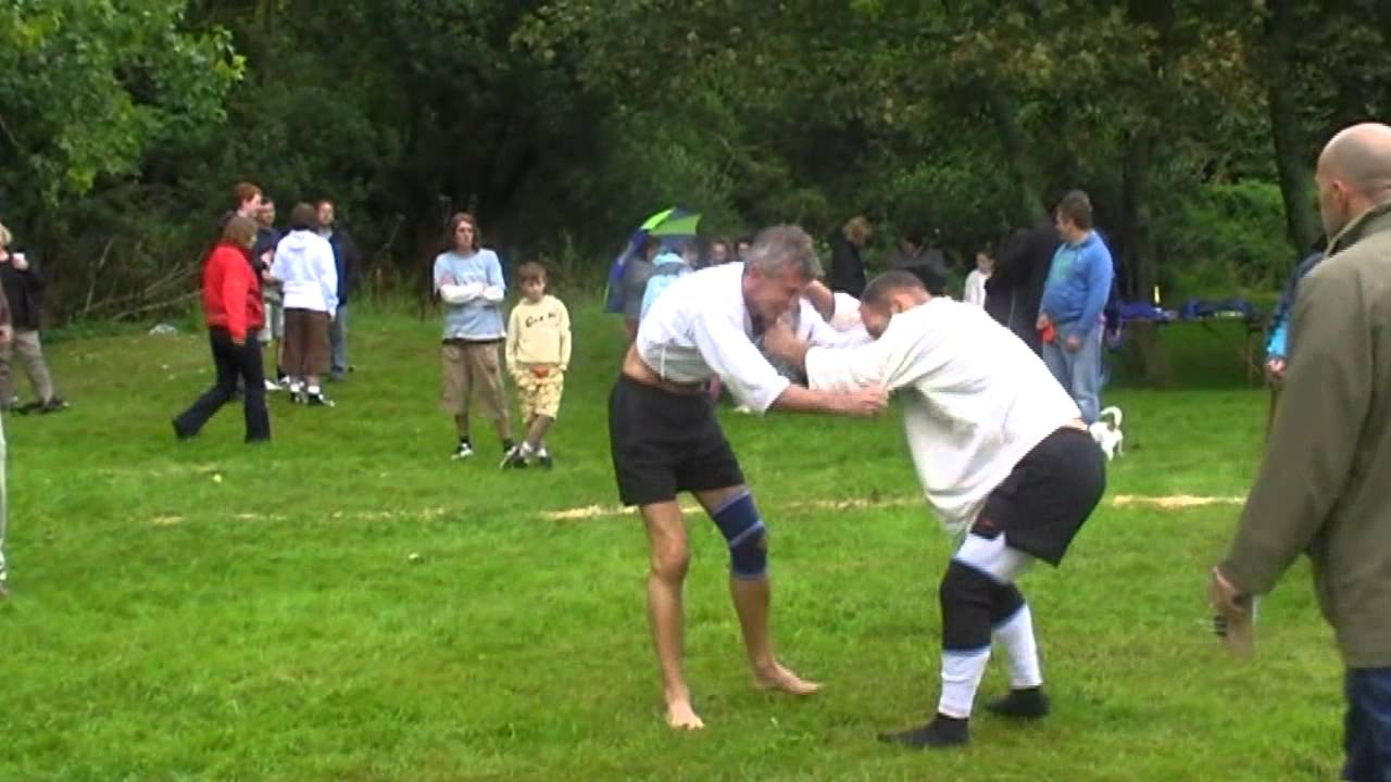 Gerry Cawley & Paul Sawyer Cornish Wrestling in Middleweight ...