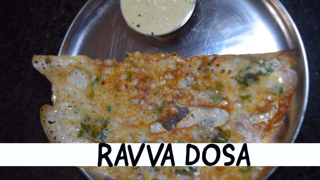 Quick breakfast Rava Dosa/Breakfast recipes - YouTube
