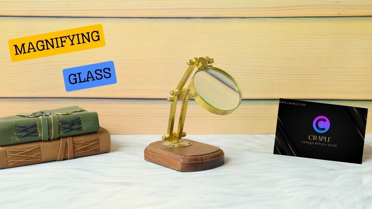 Adjestable Brass & Wood Made Handcrafted Nautical Magnifying Glass ...