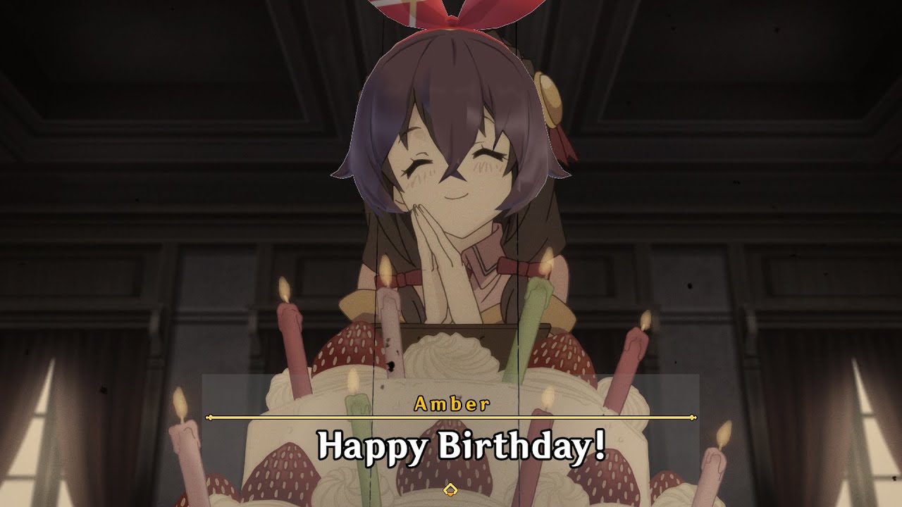 Ambers Birthday On Yoimiyas Release Genshin Impact Youtube