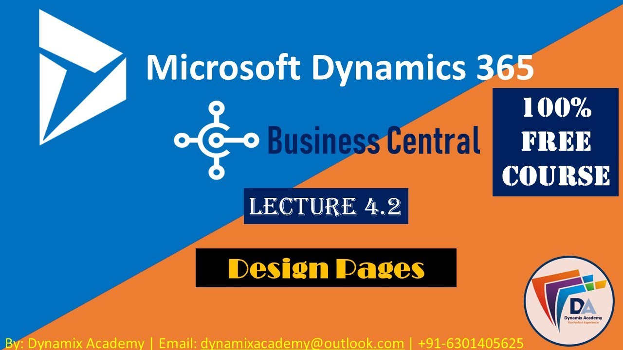 Design Pages in Microsoft Dynamics 365 Business Central by Dynamix ...