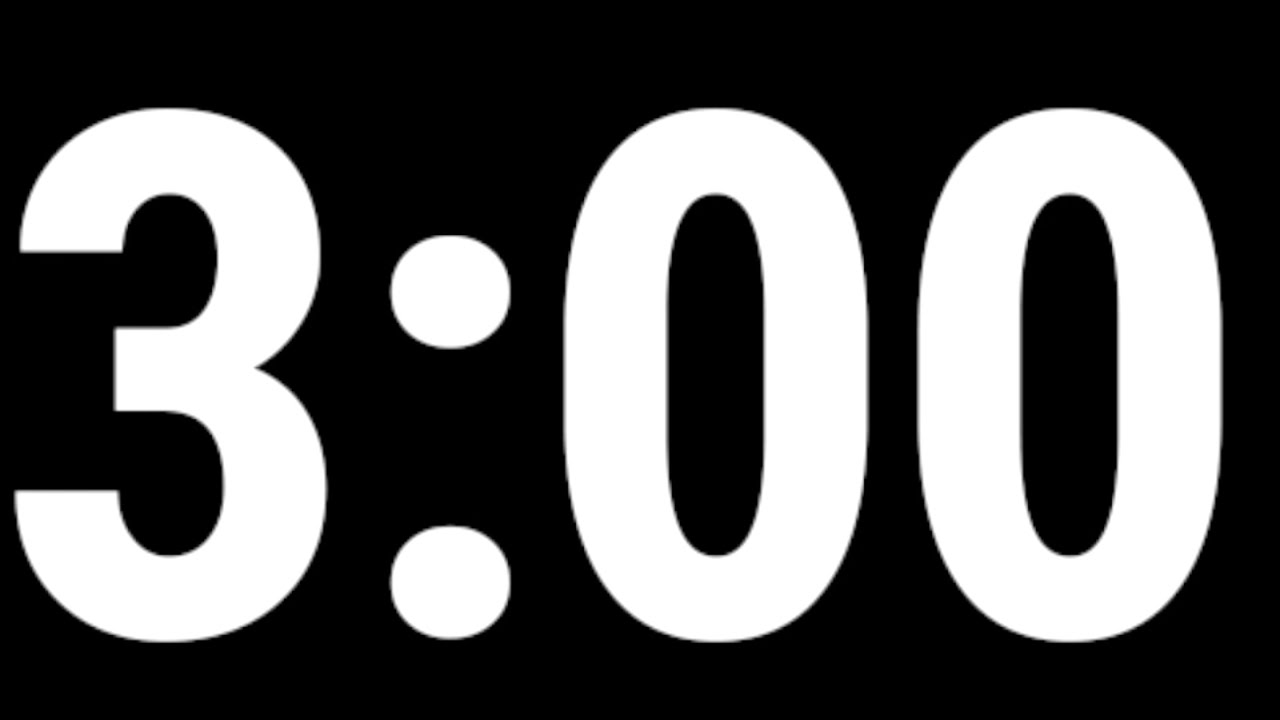 3 Minute Countdown Timer | 3 Minute Timer | 3 Minute Countdown | Alarm ...