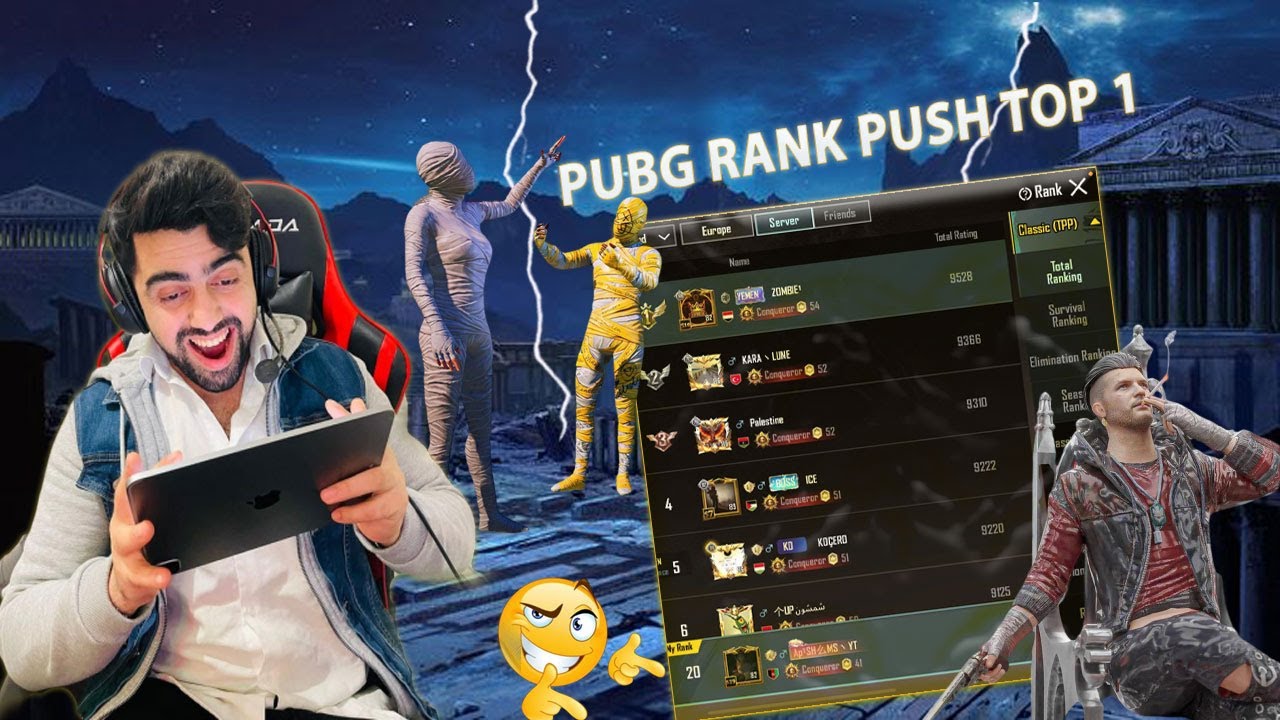PUBG RANK PUSH TOP | Heavy lobby | Full RUSH Gaming | Highest Kills ...