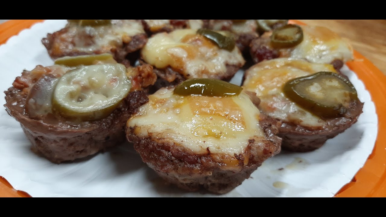 HOW I MAKE BURGER BOMBS * MUFFIN BURGERS * LOW CARB BURGER - YouTube